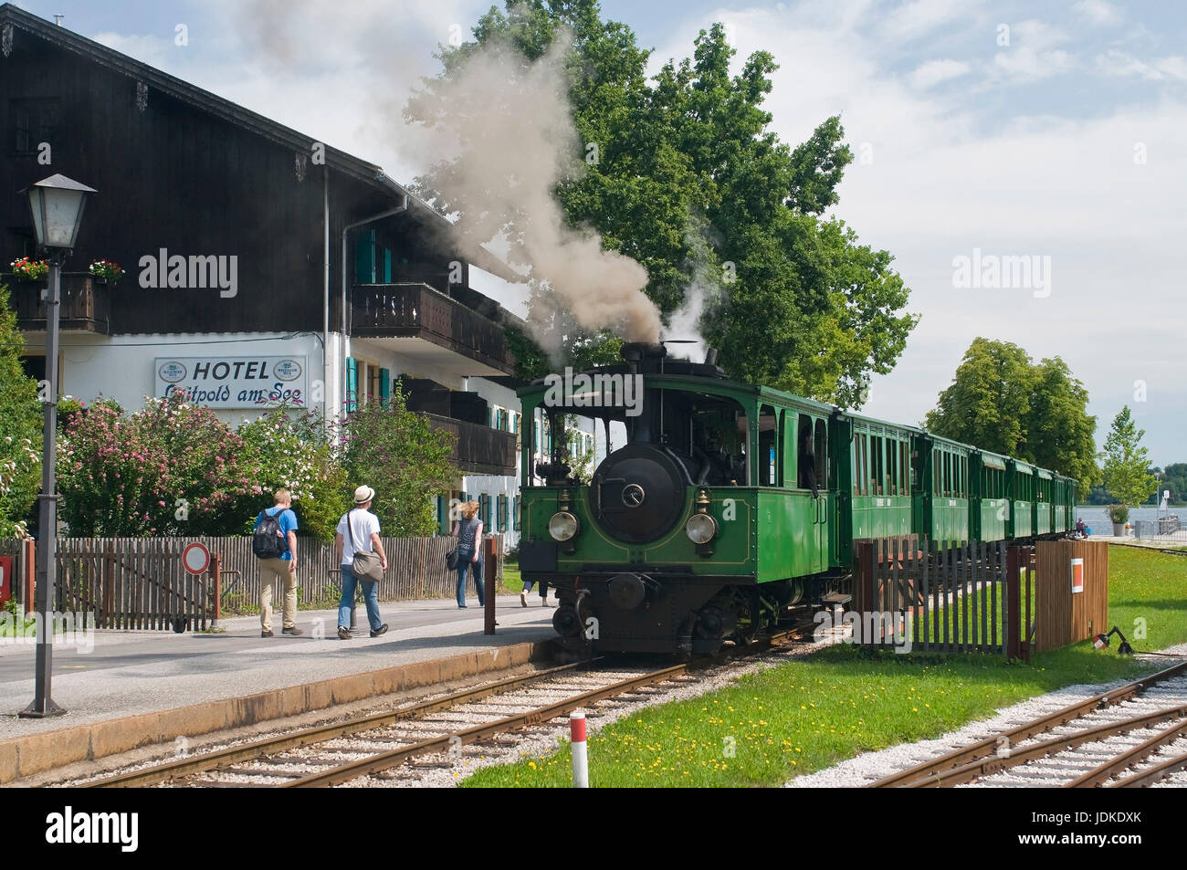 Europe, Germany, Bavaria, Lake Chiem, Chiemgau, Prien floor, Lake Chiem ...