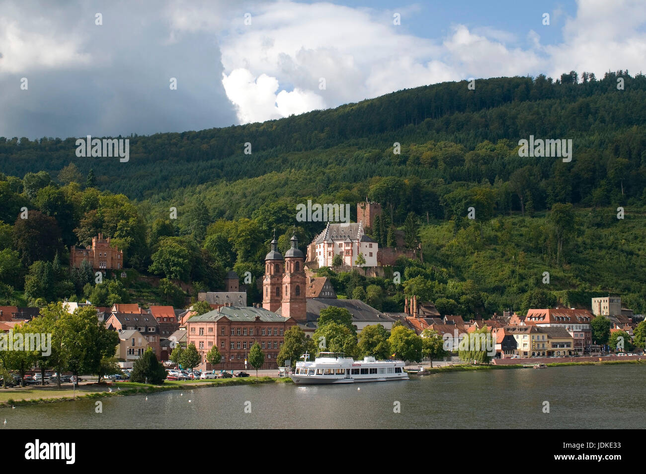 Europe, Germany, Bavaria, the Main, mountain Milten, Main part with ...
