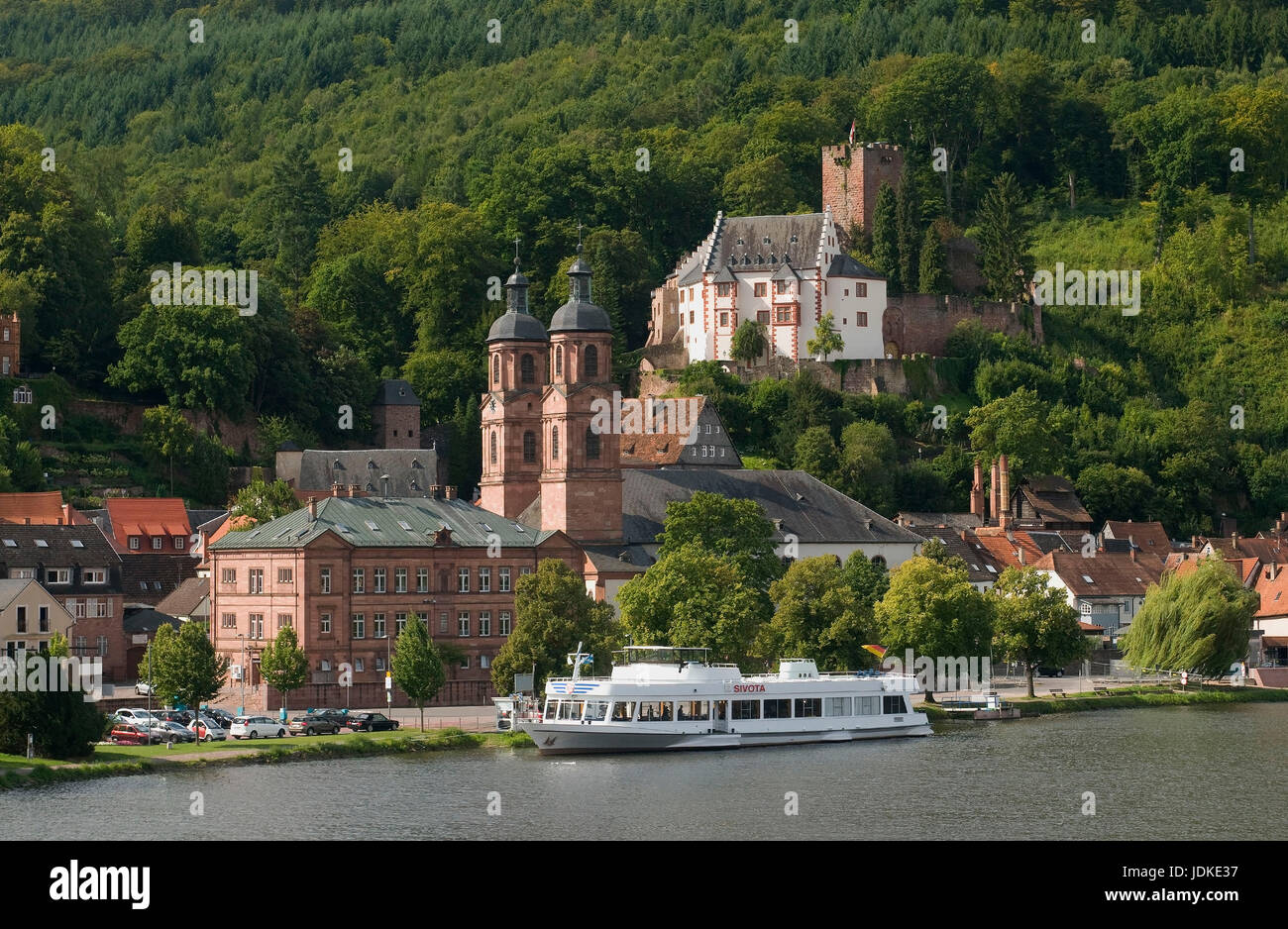 Europe, Germany, Bavaria, the Main, mountain Milten, Main part with ...