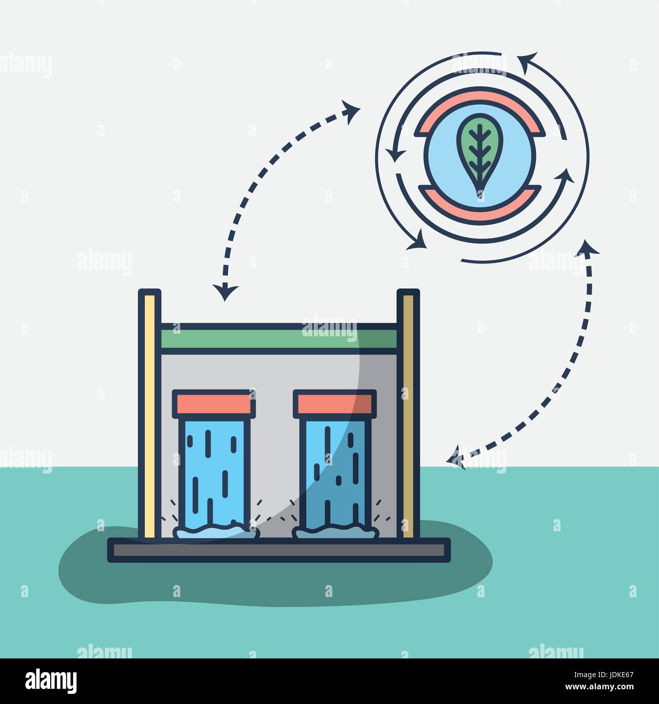 Modern water tanks Stock Vector Images - Alamy