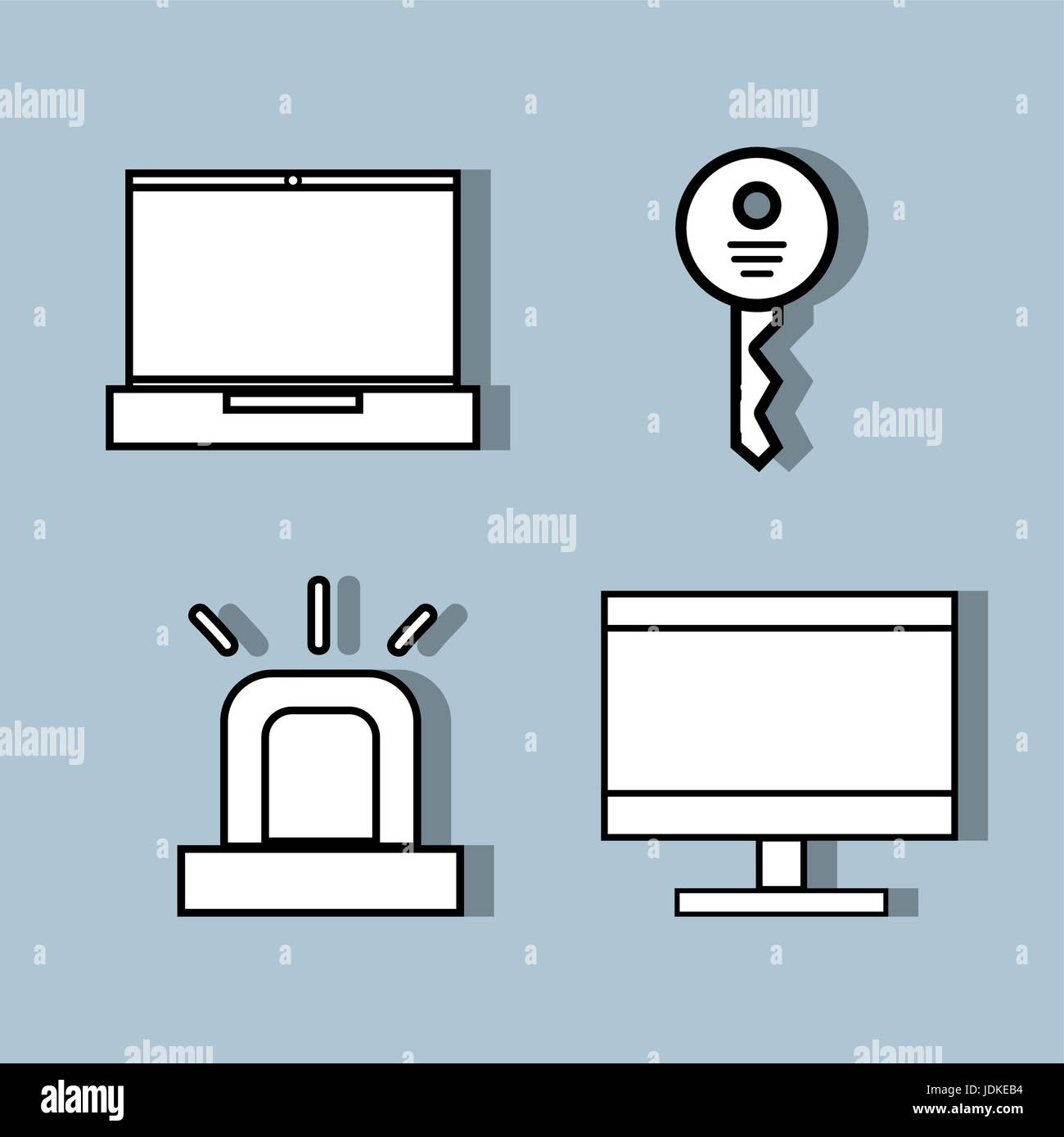 set technology tools communication concept Stock Vector Image & Art - Alamy