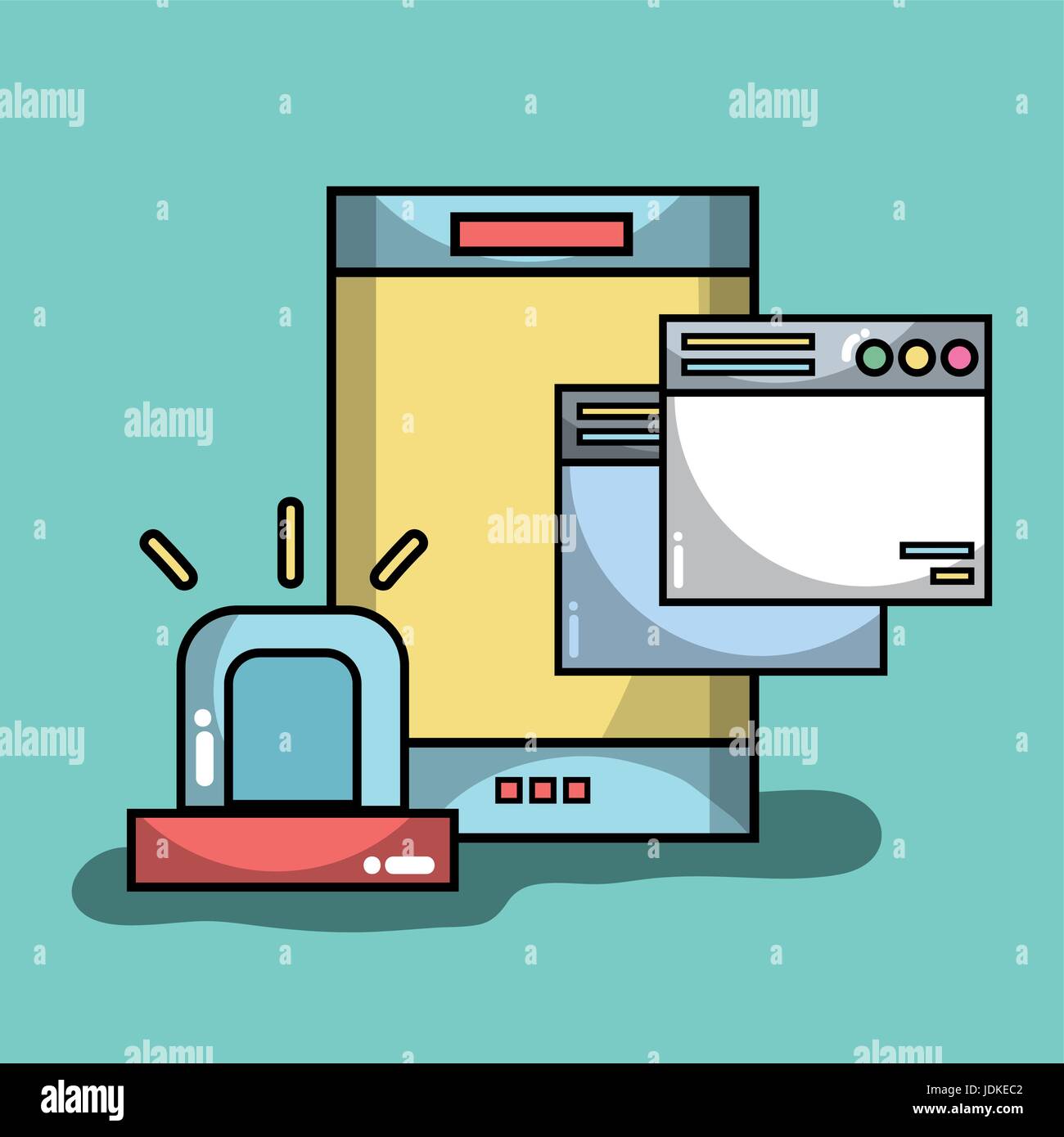 Windows icons computer Stock Vector Images - Alamy