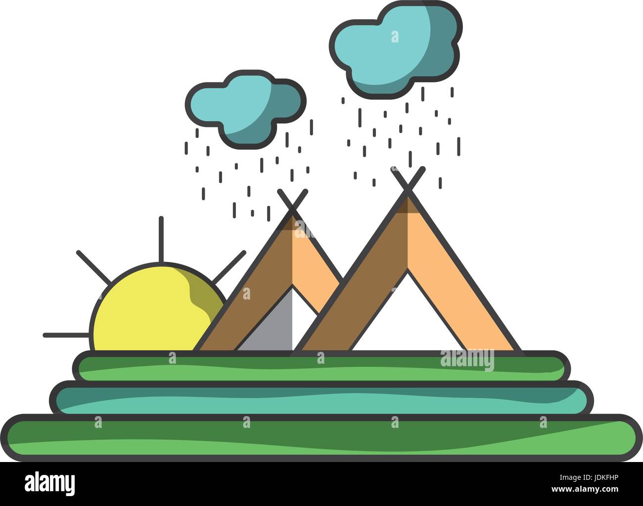 Raining forest Stock Vector Images - Alamy