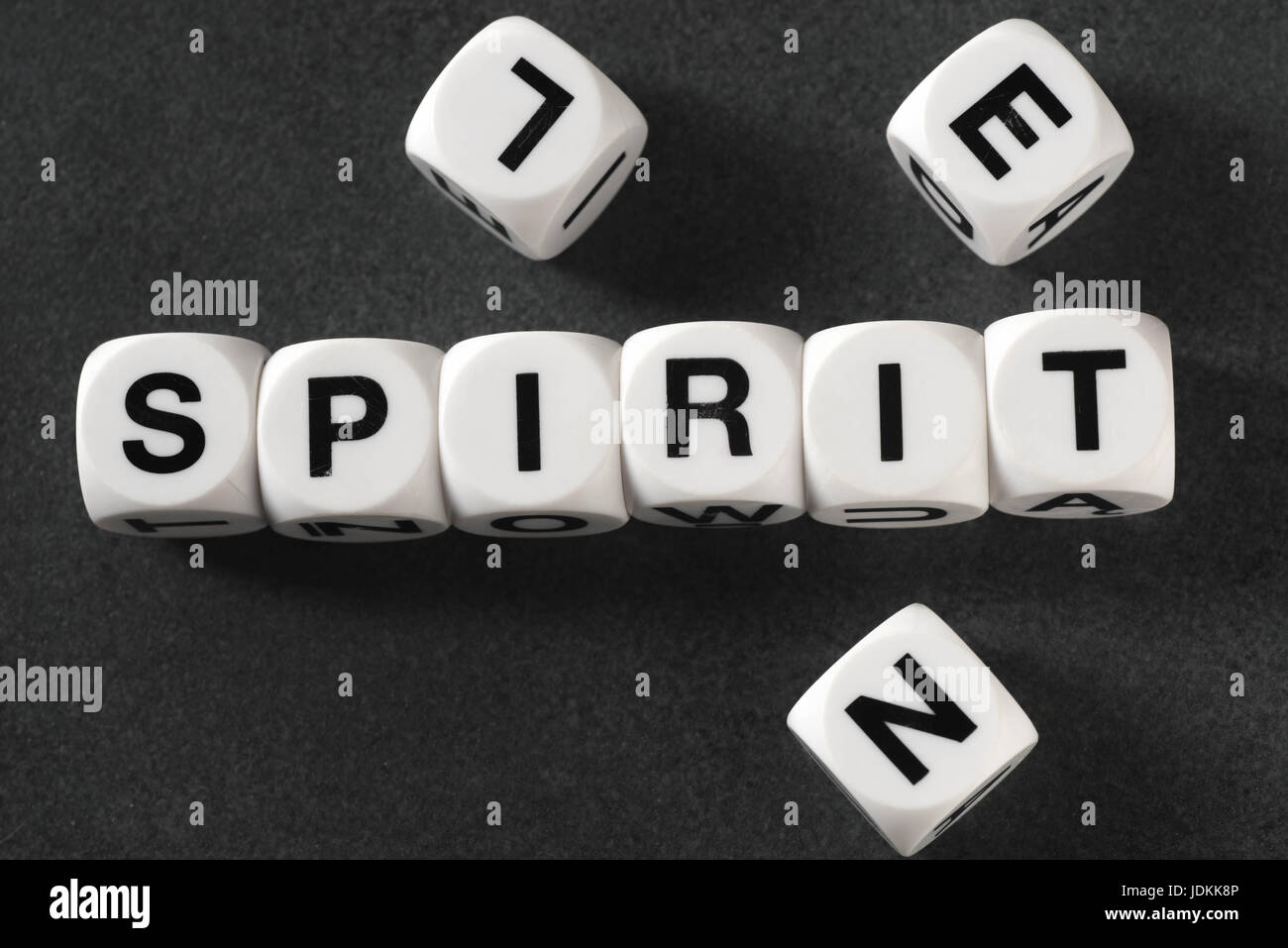 word spirit on white toy cubes Stock Photo - Alamy