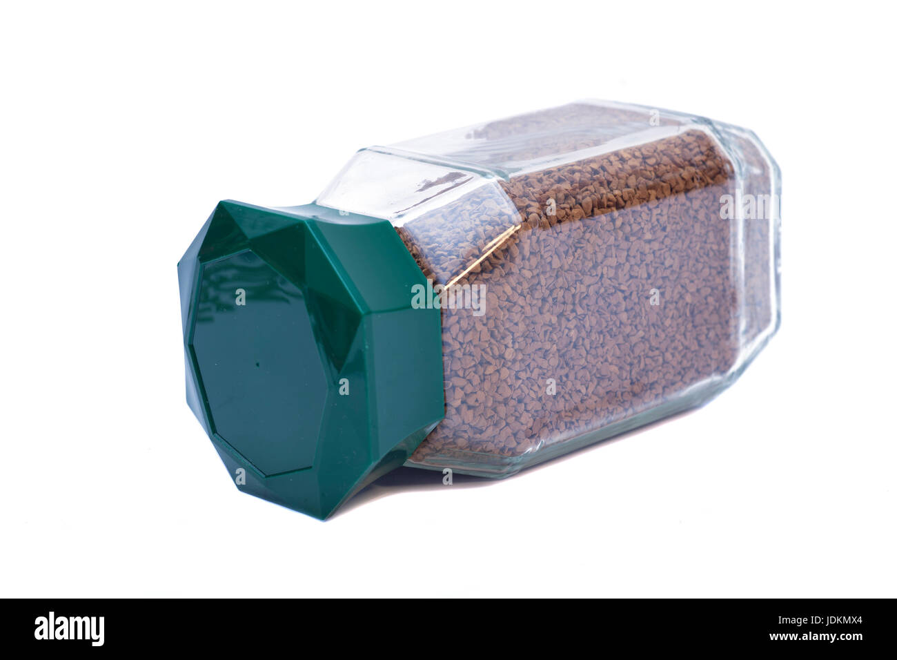Instant coffee in glass pot isolated on white Stock Photo - Alamy