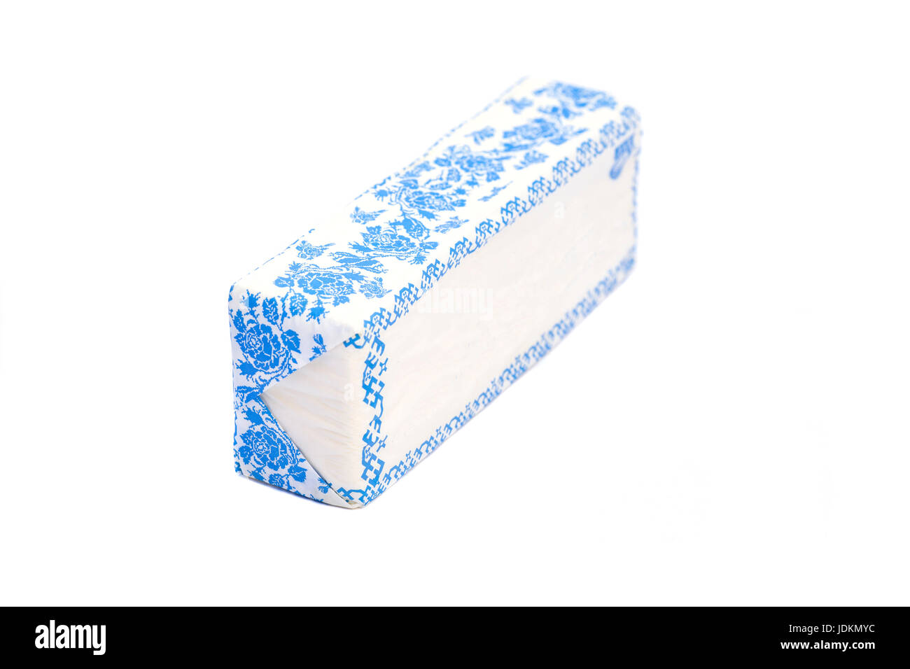 Stick of wrapped butter isolated on white background Stock Photo - Alamy