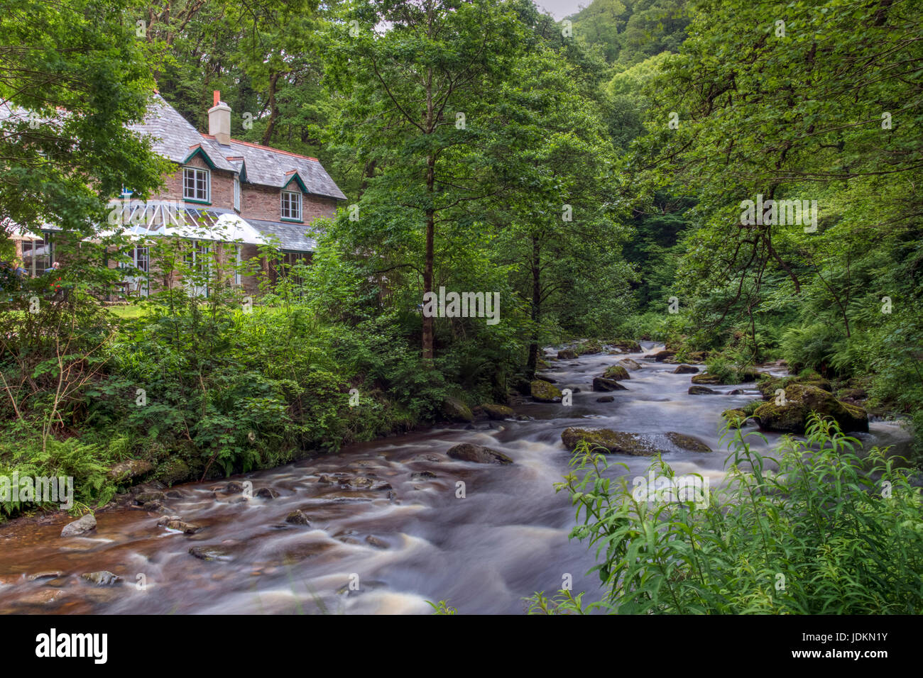 Watersmeet House, Exmoor, Lynmouth, Devon, England, UK Stock Photo - Alamy