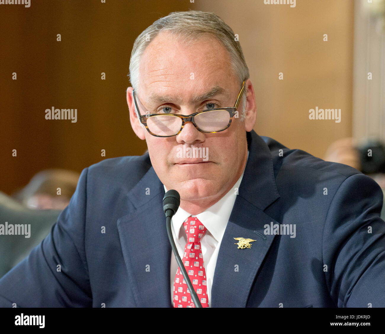 United States Secretary of the Interior Ryan Zinke appears before the ...