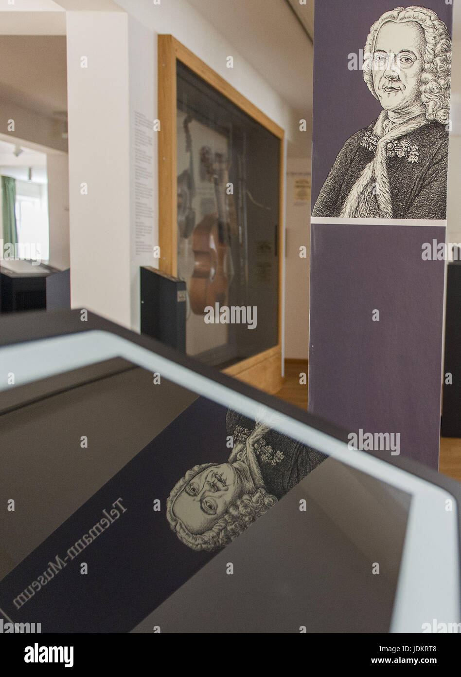 Hamburg, Germany. 13th June, 2017. A portrait of composer Georg Philipp ...