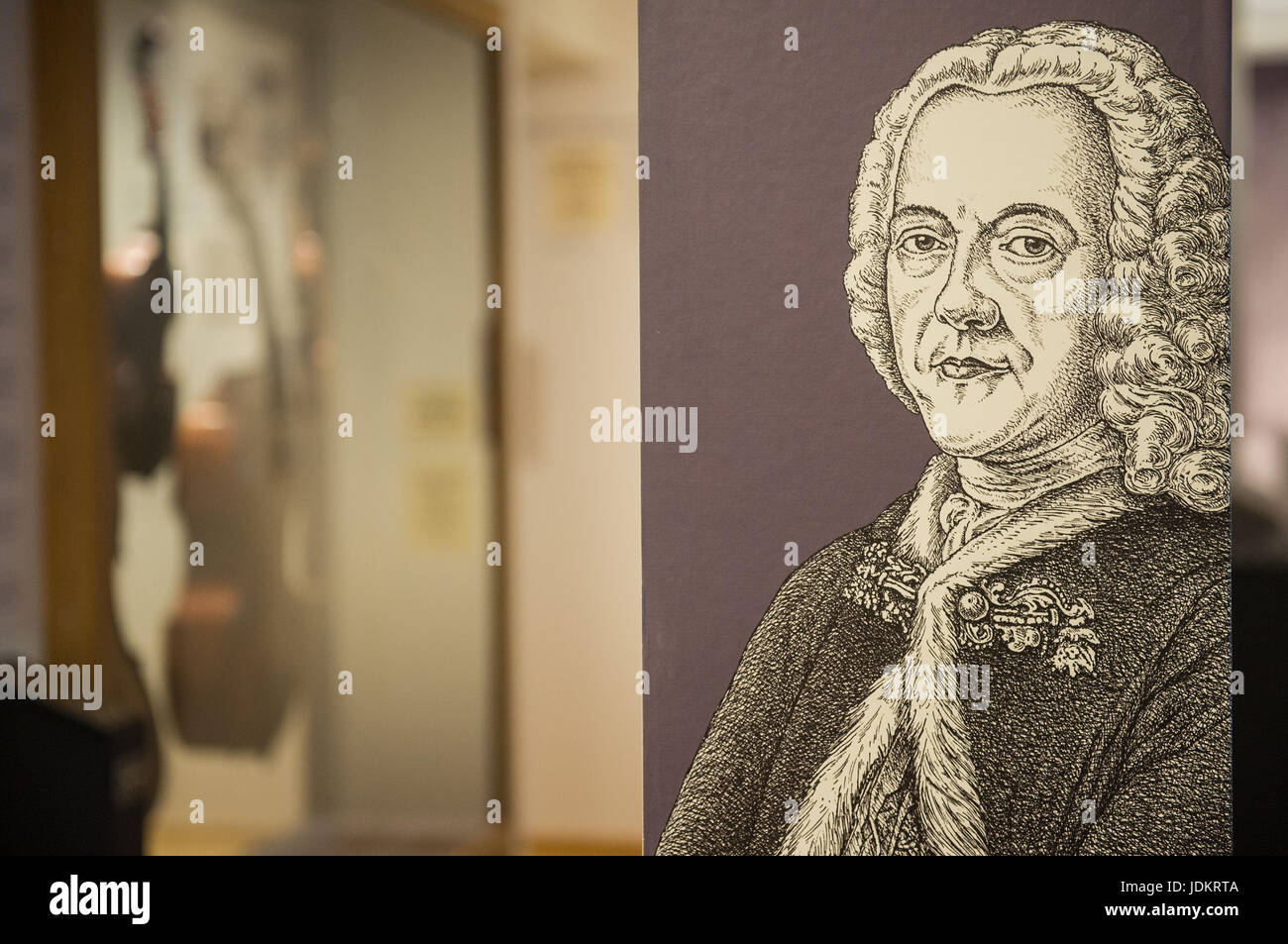 Hamburg, Germany. 13th June, 2017. A portrait of composer Georg Philipp ...