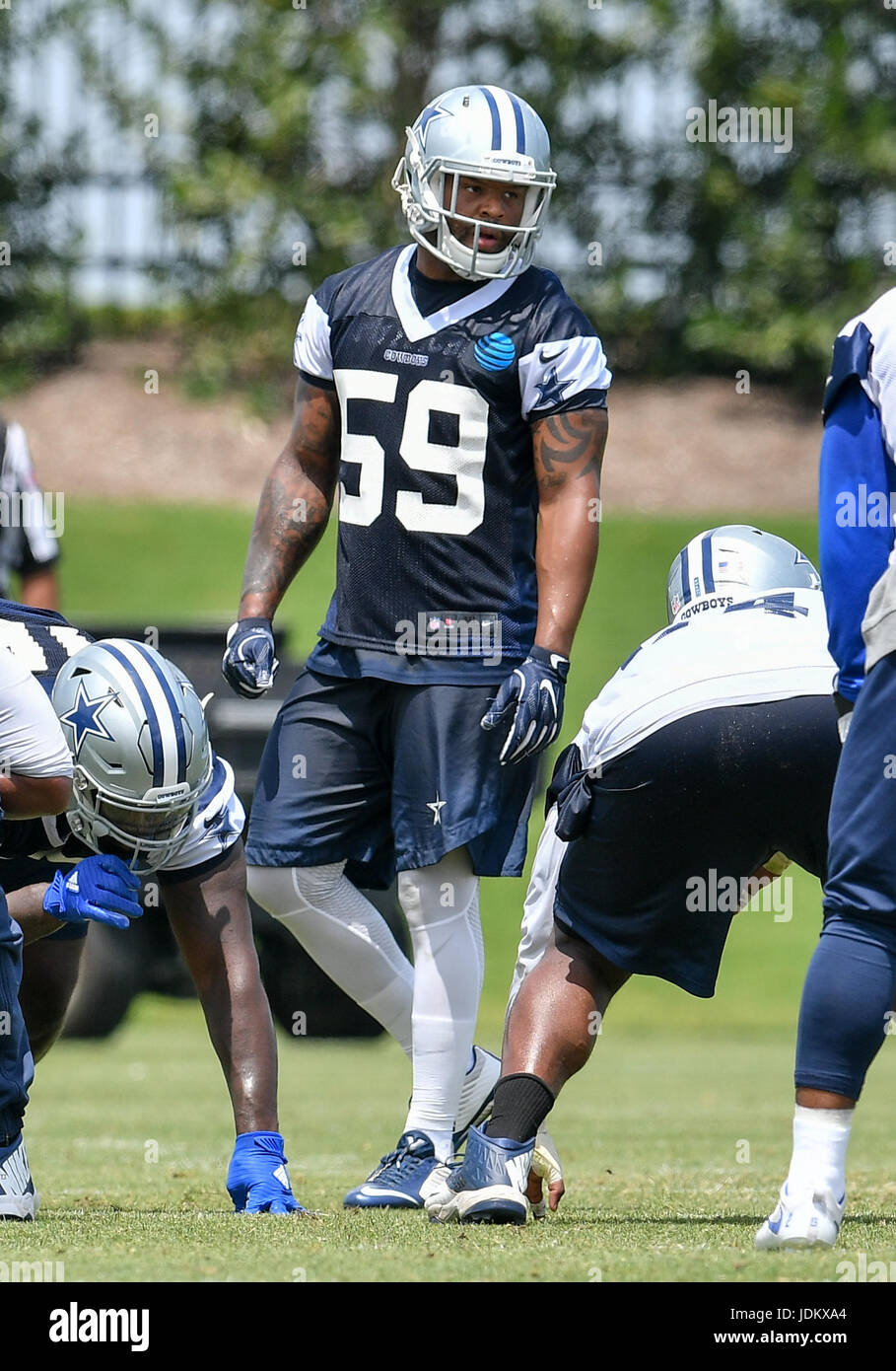 June 14th, 2017: .Dallas Cowboys middle linebacker Anthony Hitchens (59 ...
