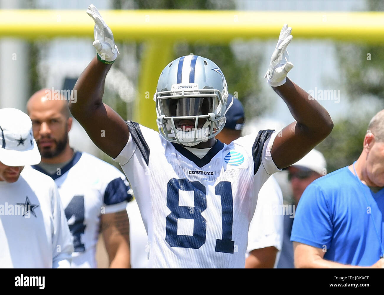 June 14th, 2017: .Dallas Cowboys wide receiver Andy Jones (81).during ...