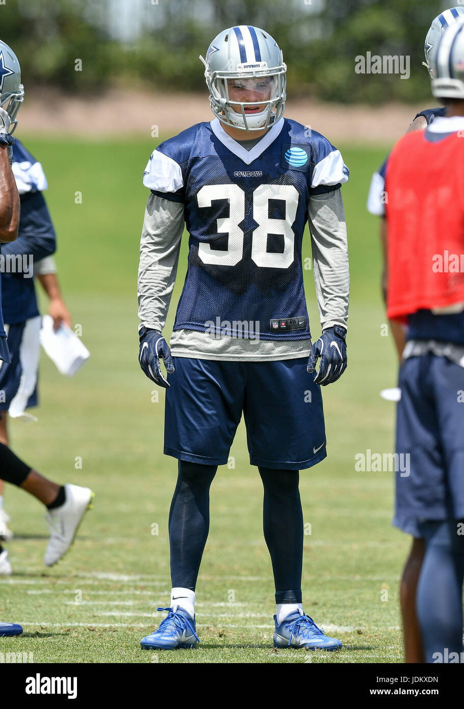 June 14th, 2017: .Dallas Cowboys strong safety Jeff Heath (38).during ...