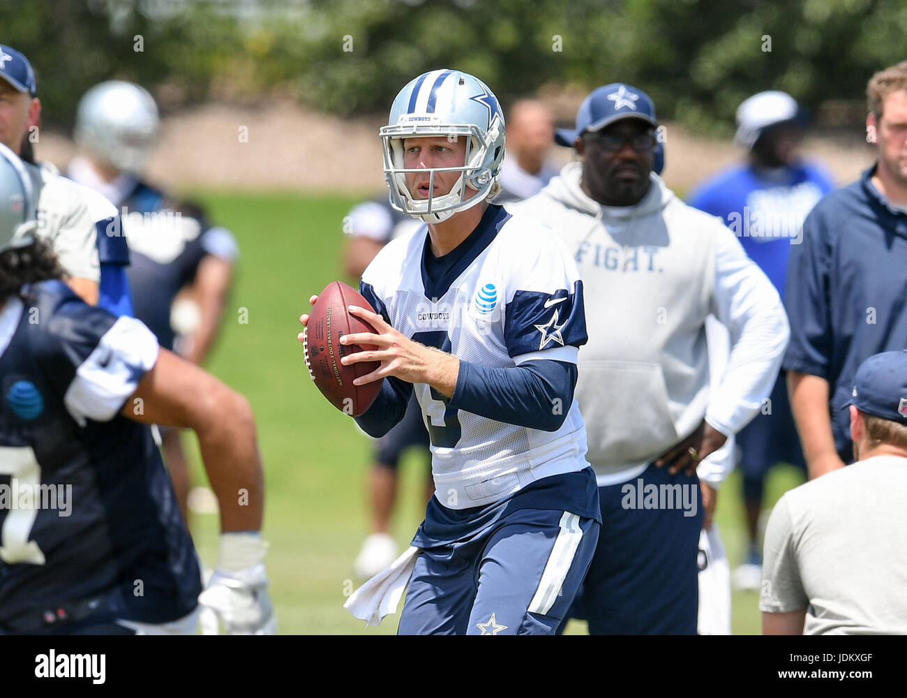 June 14th, 2017: .Dallas Cowboys quarterback Zac Dysert (3).during a ...