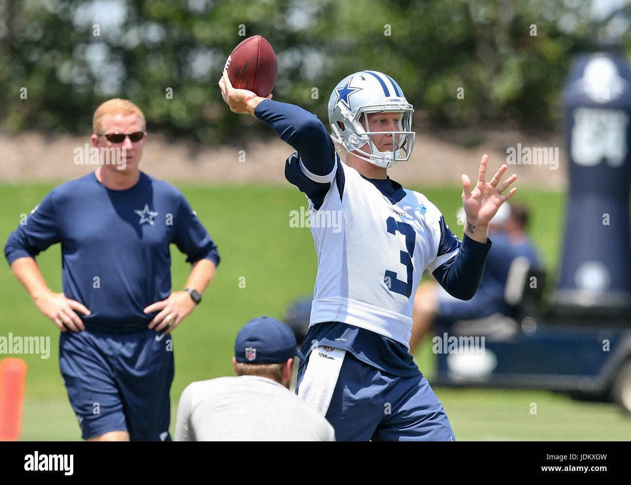 June 14th, 2017: .Dallas Cowboys quarterback Zac Dysert (3).during a ...