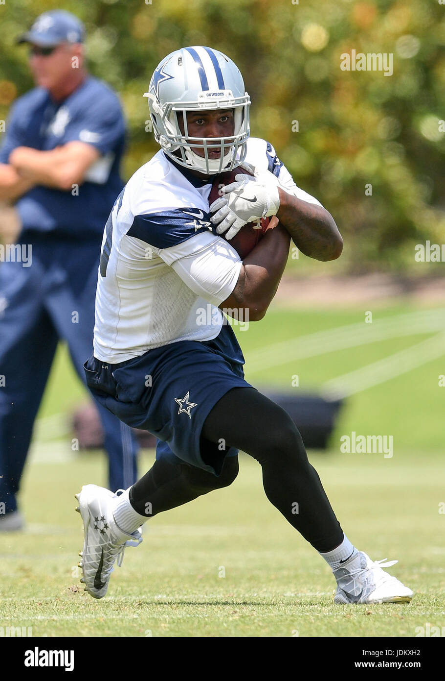 June 14th, 2017: .Dallas Cowboys fullback Rod Smith (45) catches a pass ...
