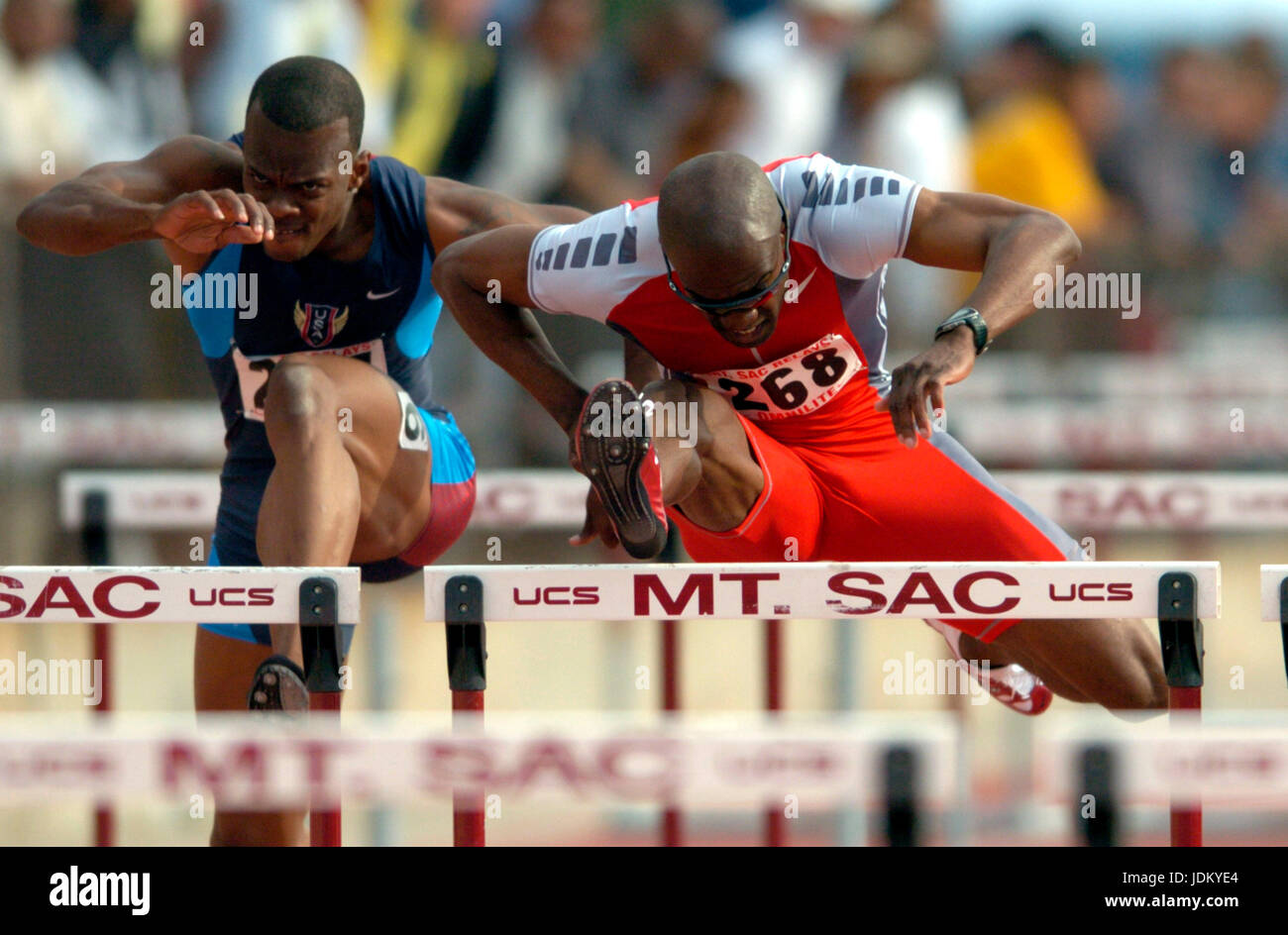 Apr 18, 2004; Walnut, CA, USA: Allen Johnson wins the invitational men ...