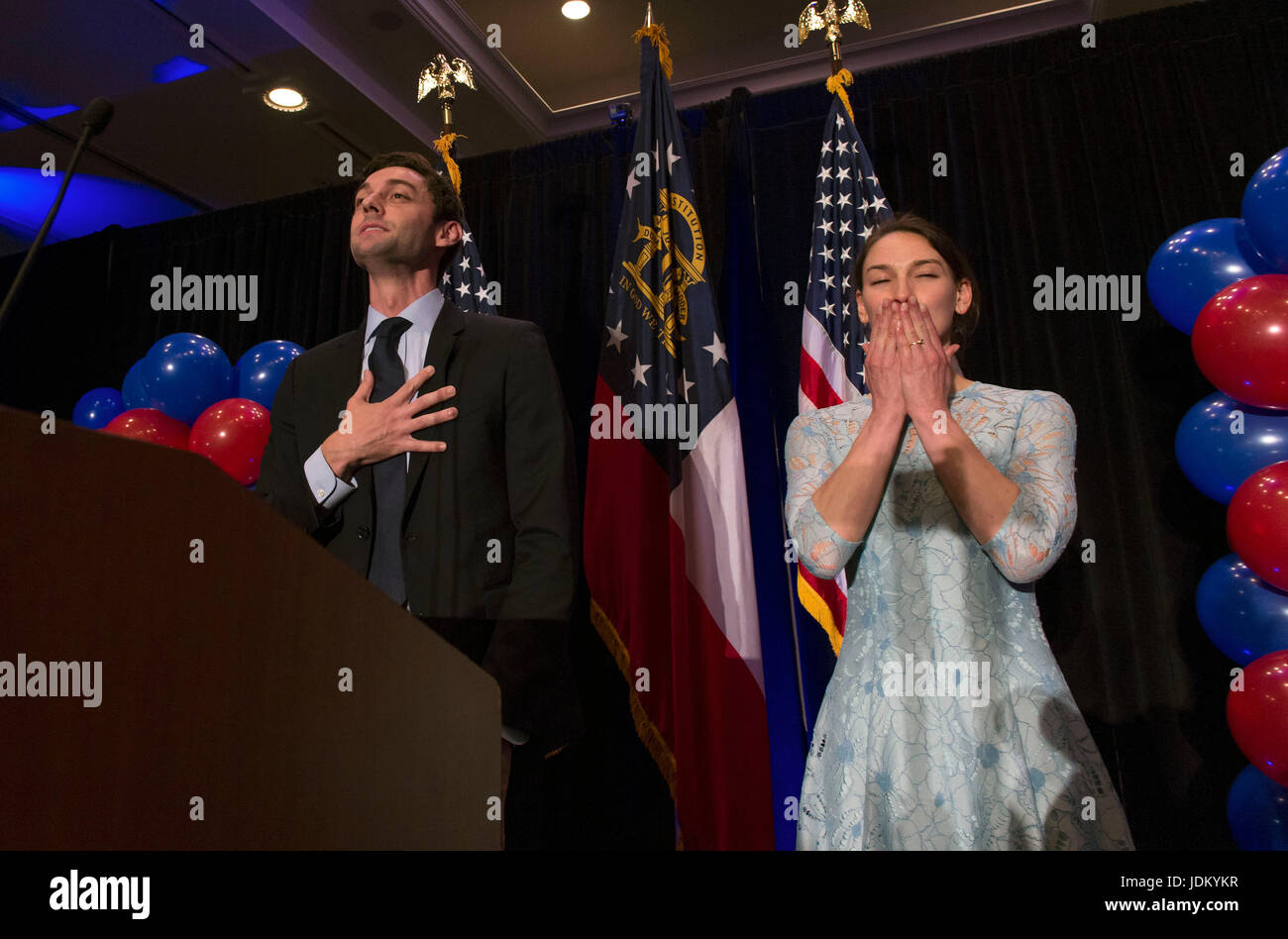 Atlanta, Georgia, USA. 20th June, 2017. With his fiancee, ALISHA KRAMER ...