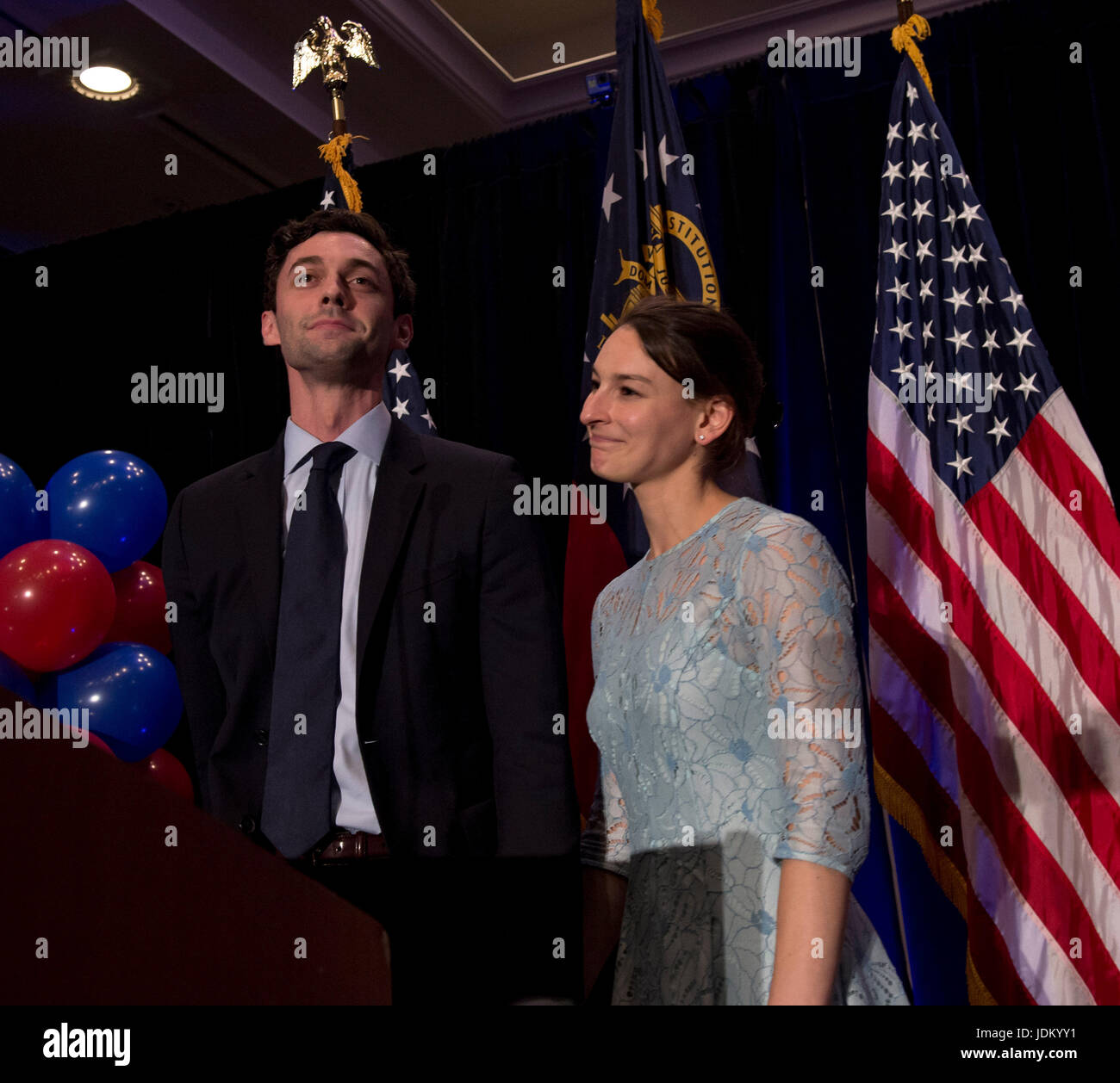 Atlanta, Georgia, USA. 20th June, 2017. With his fiancee, ALISHA KRAMER ...