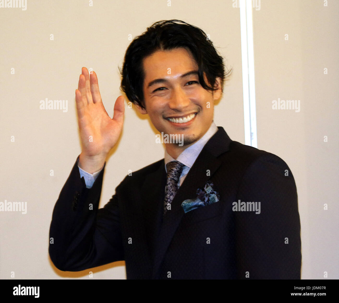 Tokyo, Japan. 20th June, 2017. Japanese actor Dean Fujioka arrives at a ...