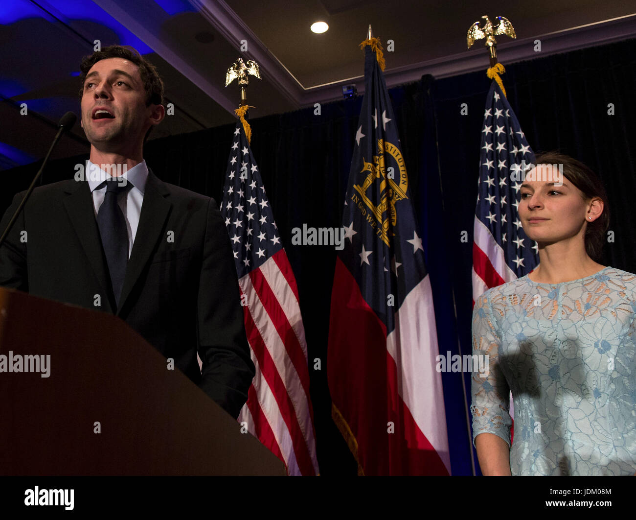 Atlanta, Georgia, USA. 20th June, 2017. With his fiancee, ALISHA KRAMER ...