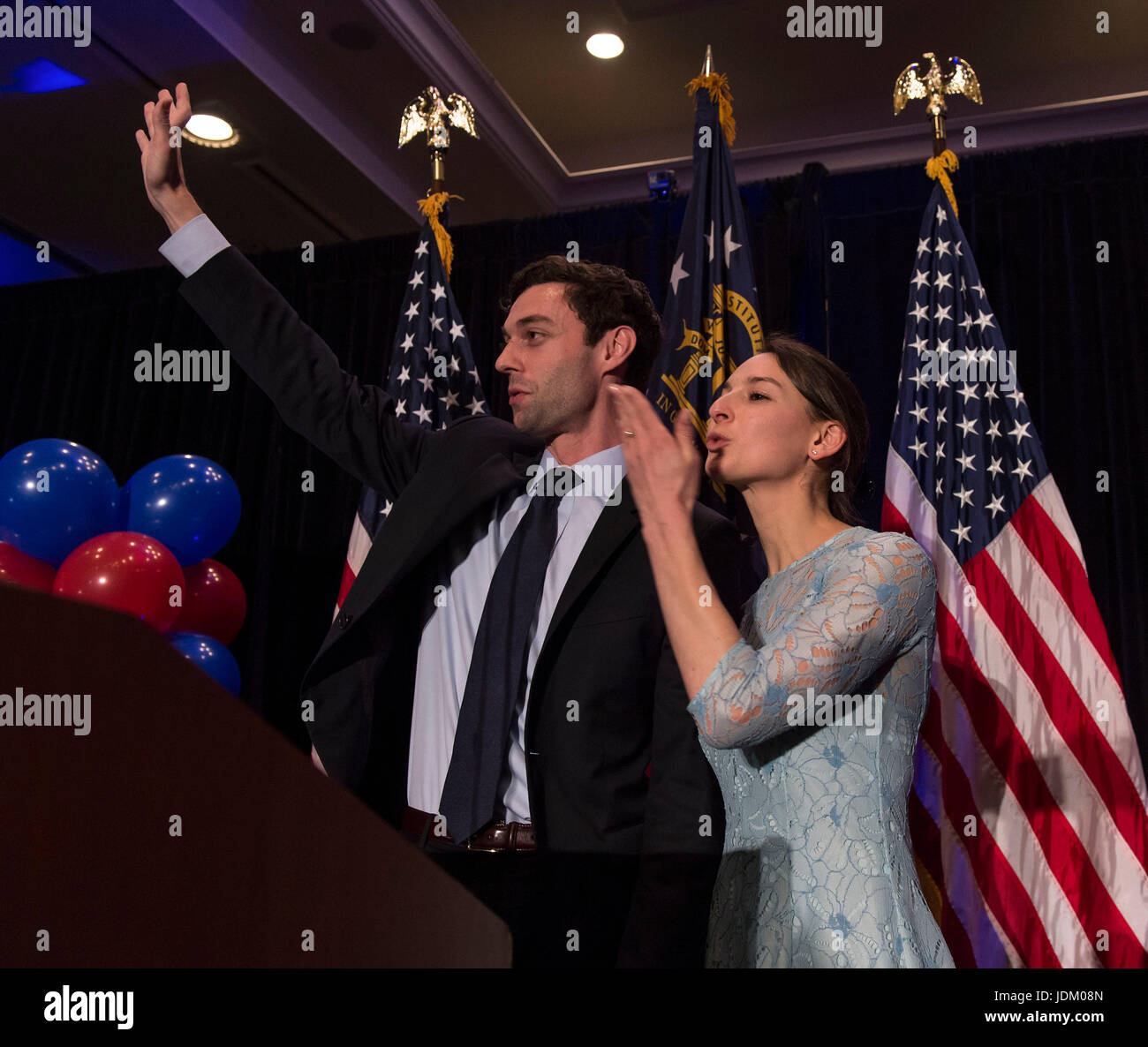 Atlanta, Georgia, USA. 20th June, 2017. With his fiancee, ALISHA KRAMER ...
