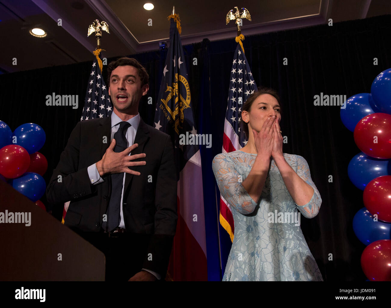 Atlanta, Georgia, USA. 20th June, 2017. With his fiancee, ALISHA KRAMER ...