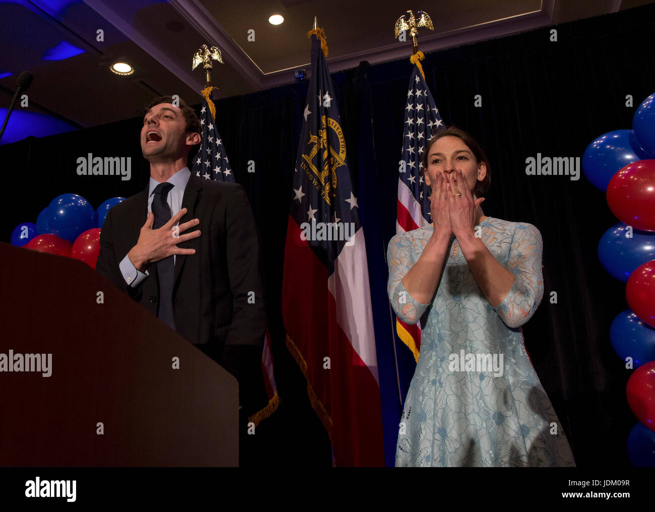 Atlanta, Georgia, USA. 20th June, 2017. With his fiancee, ALISHA KRAMER ...