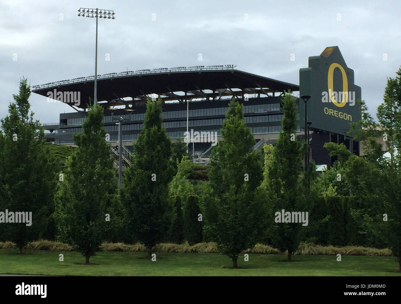 General overall view of the Autzen Stadium exterior in Eugene, Ore. on ...