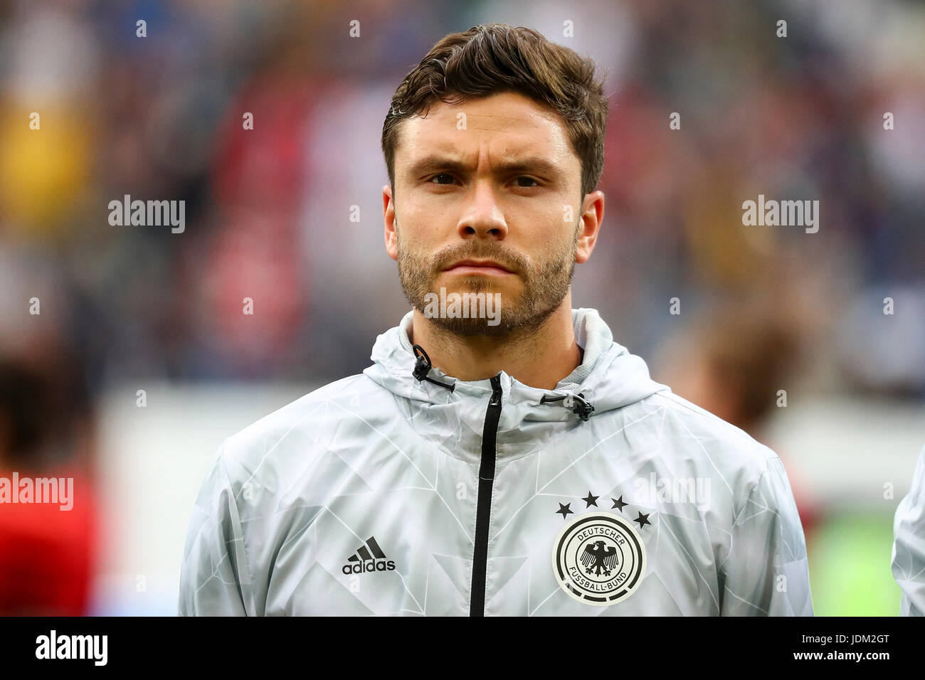 Germany's Jonas Hector stands on the pitch during the team's ...