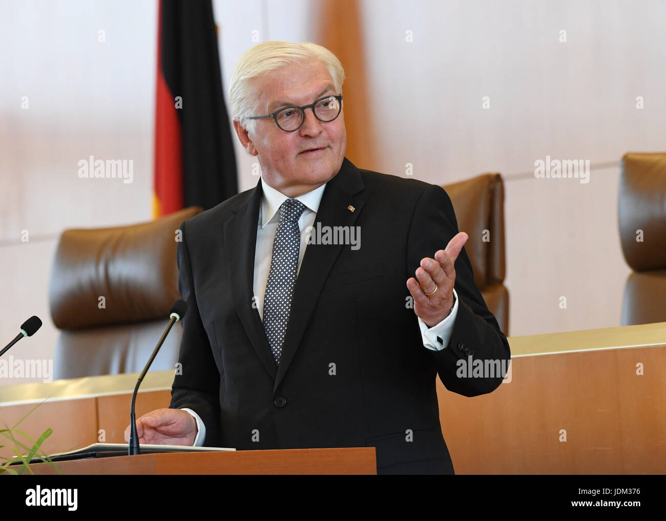 Karlsruhe, Germany. 21st June, 2017. German President Frank-Walter ...