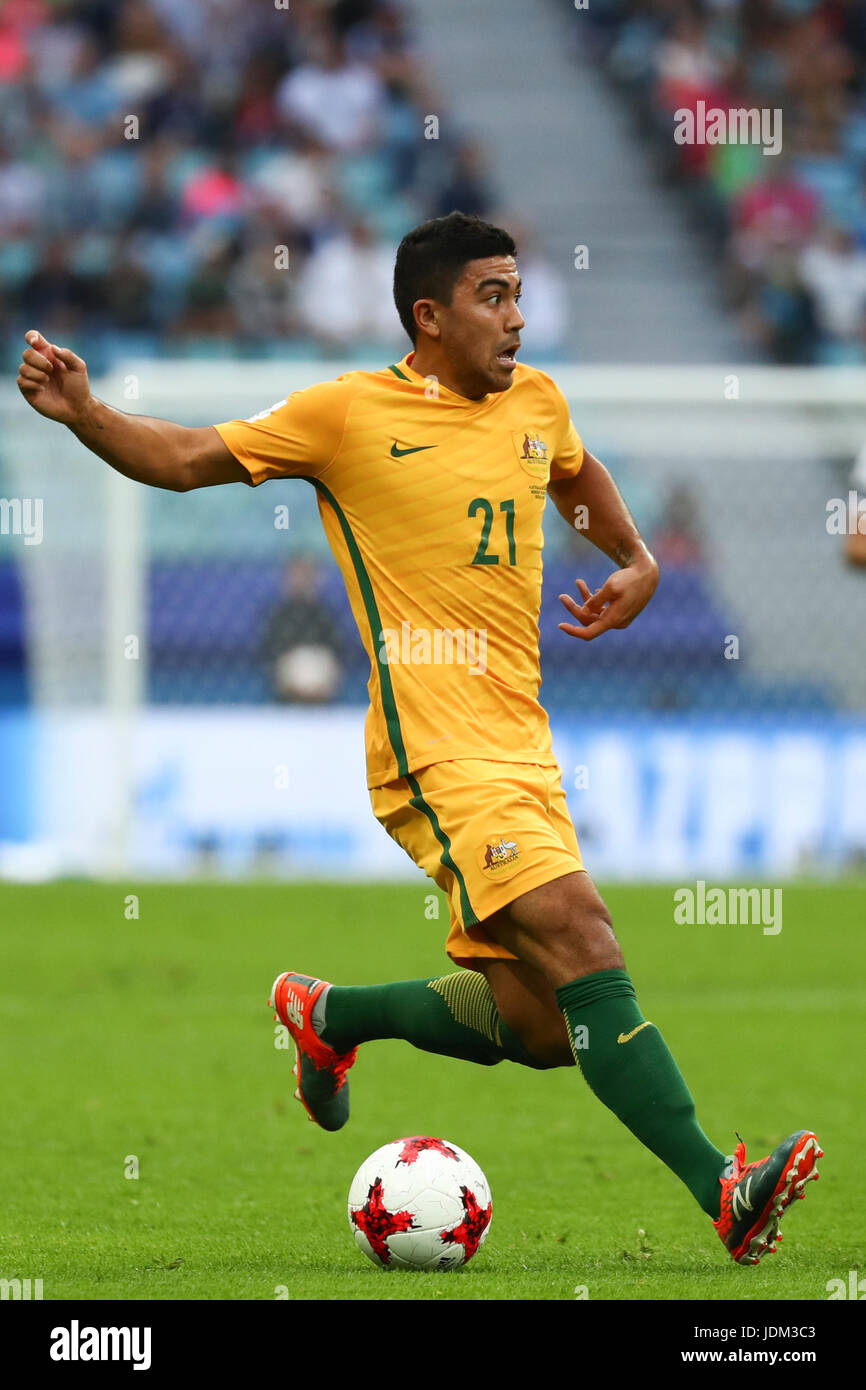 Australia's Massimo Luongo in action during the Confederations Cup ...