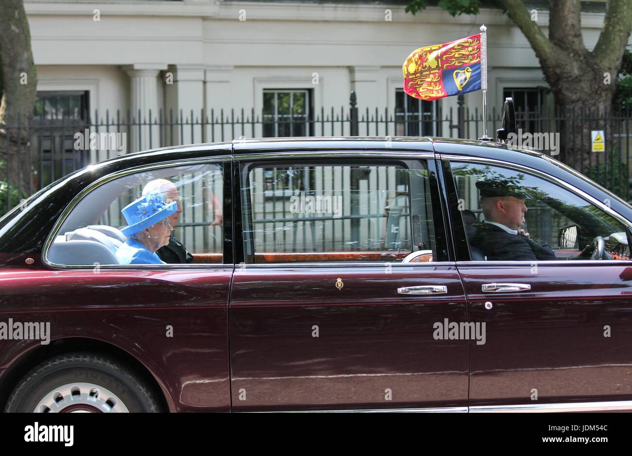 Prince charles driving car hi-res stock photography and images - Alamy
