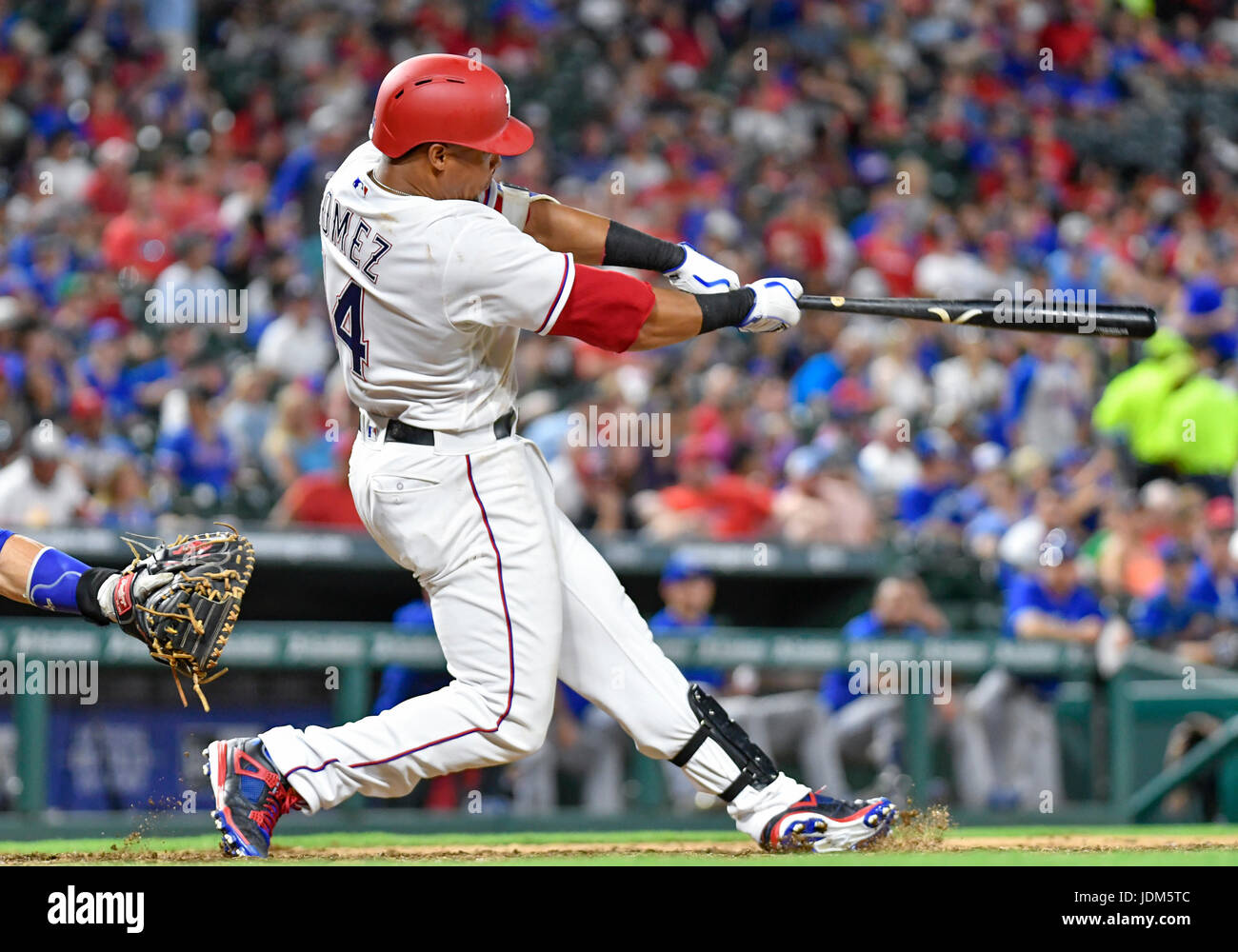 JUN 19, 2017: Texas Rangers center fielder Carlos Gomez #14 at a bat ...