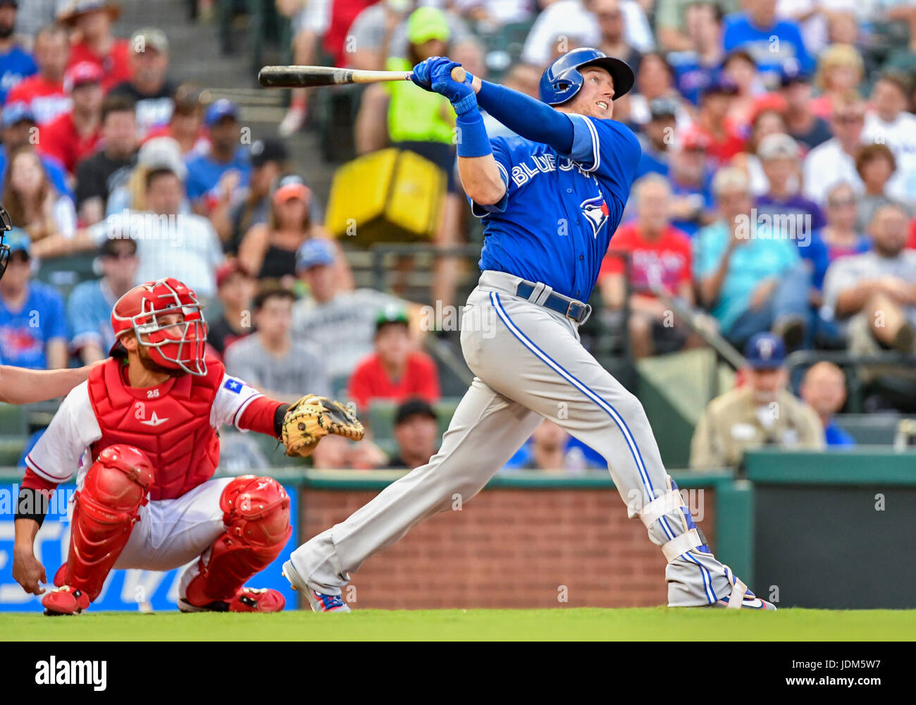 JUN 19, 2017: Toronto Blue Jays first baseman Justin Smoak #14 during ...