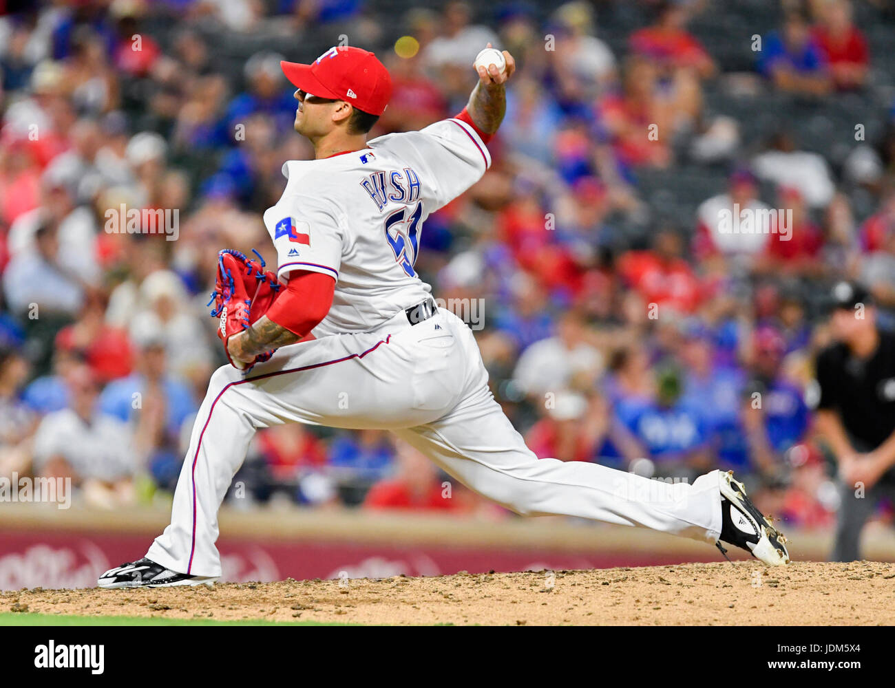 JUN 19, 2017: Texas Rangers relief pitcher Matt Bush #51 during an MLB ...