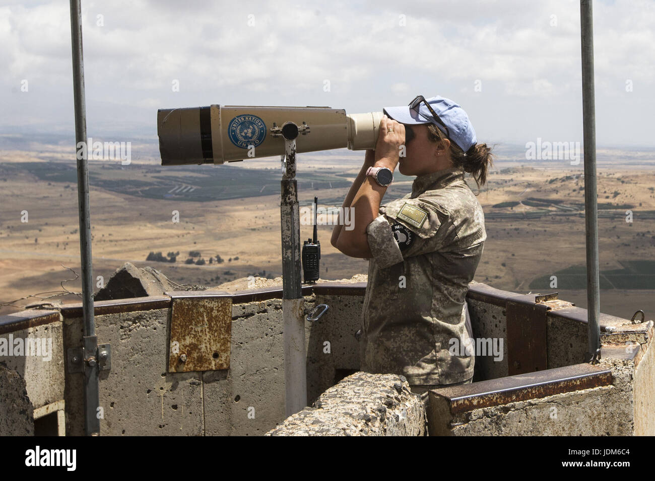 Golan Heights, Israel. 21st June, 2017. CHERYL KIEL, a solider from New ...