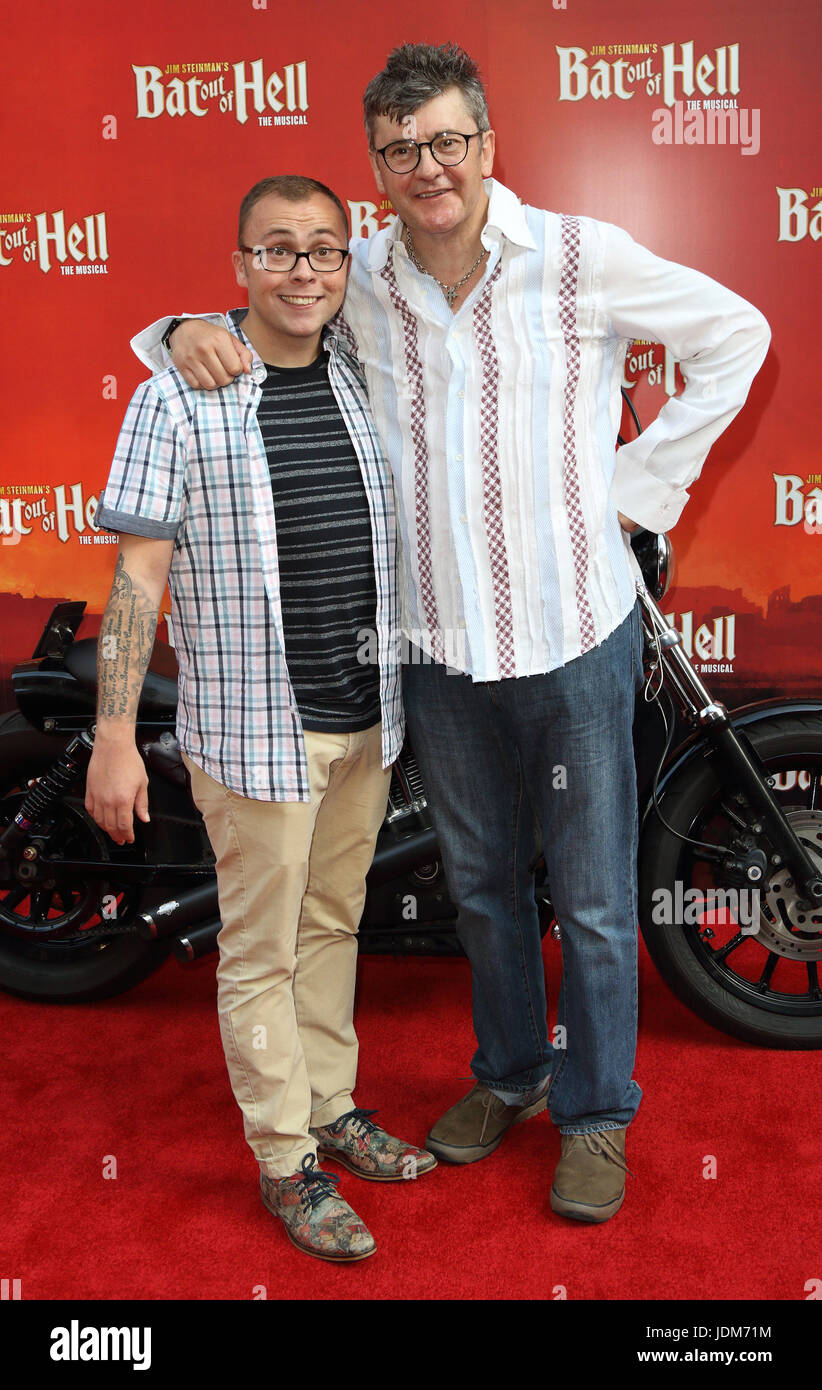London.UK. Joe Tracini and Joe Pasquale at the Bat Out of Hell - press ...