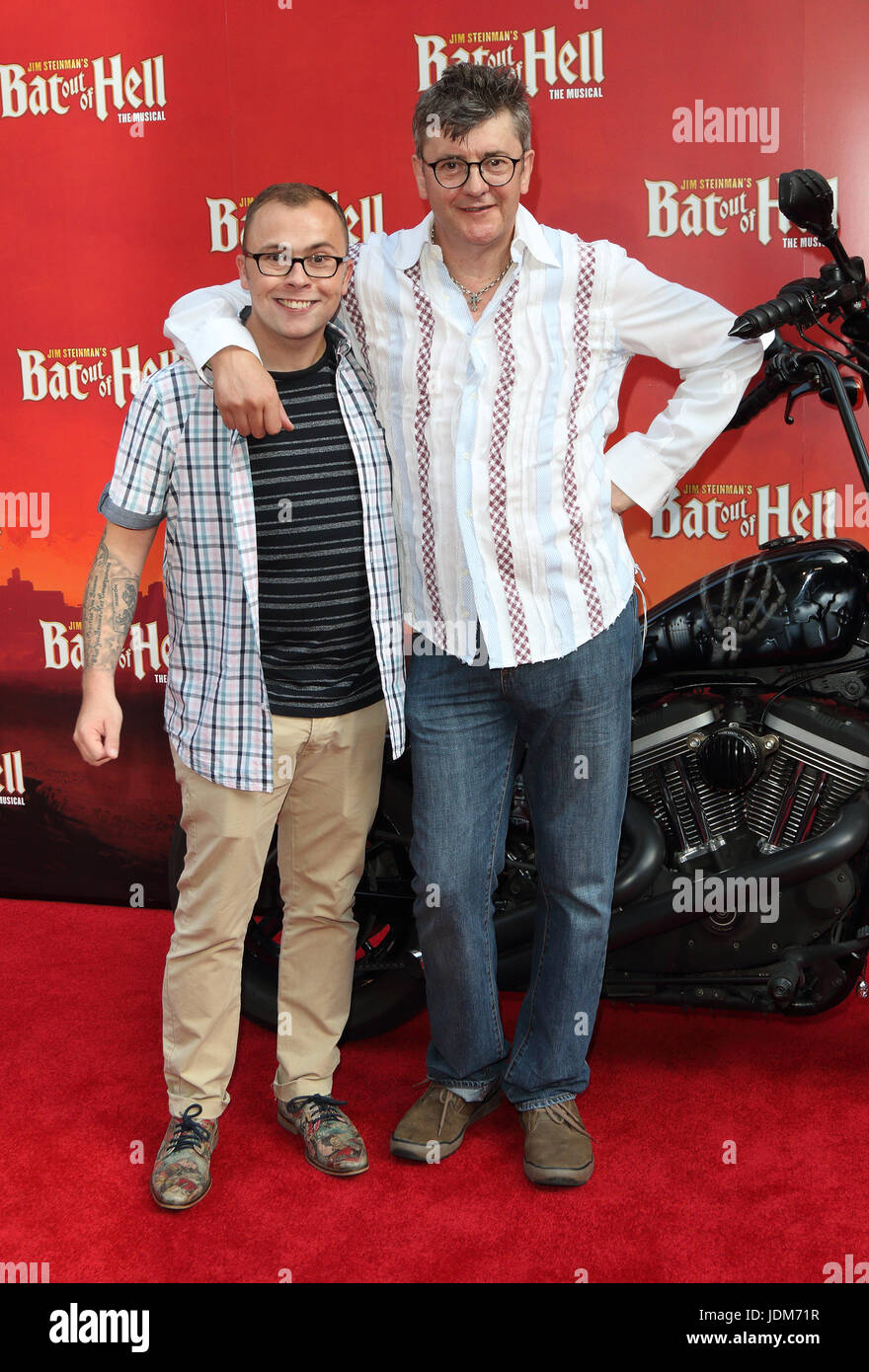 London.UK. Joe Tracini and Joe Pasquale at the Bat Out of Hell - press ...