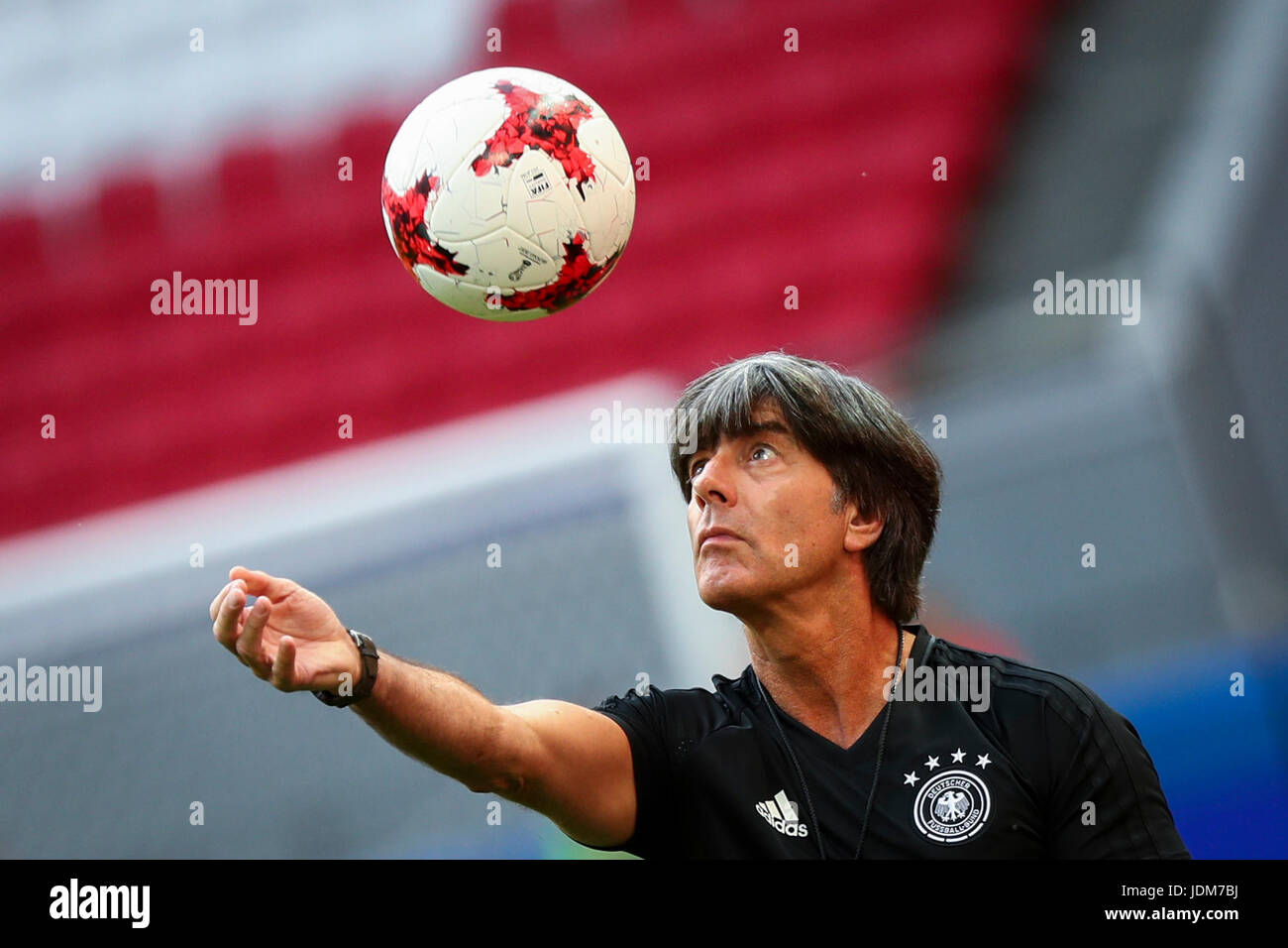 Kazan, Russia. 21st June, 2017. German coach Joachim Low during the ...