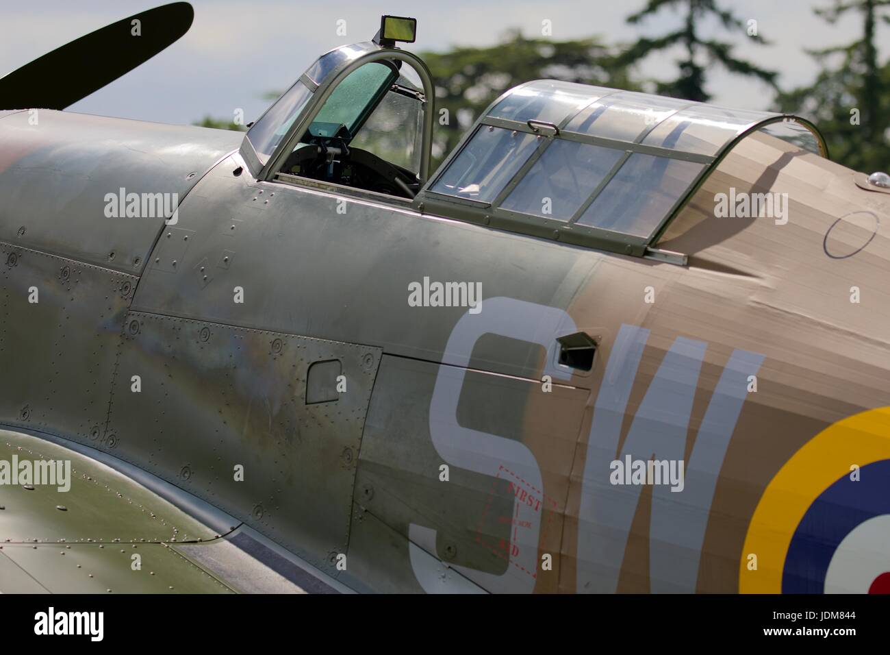Hawker hurricane cockpit hi-res stock photography and images - Alamy