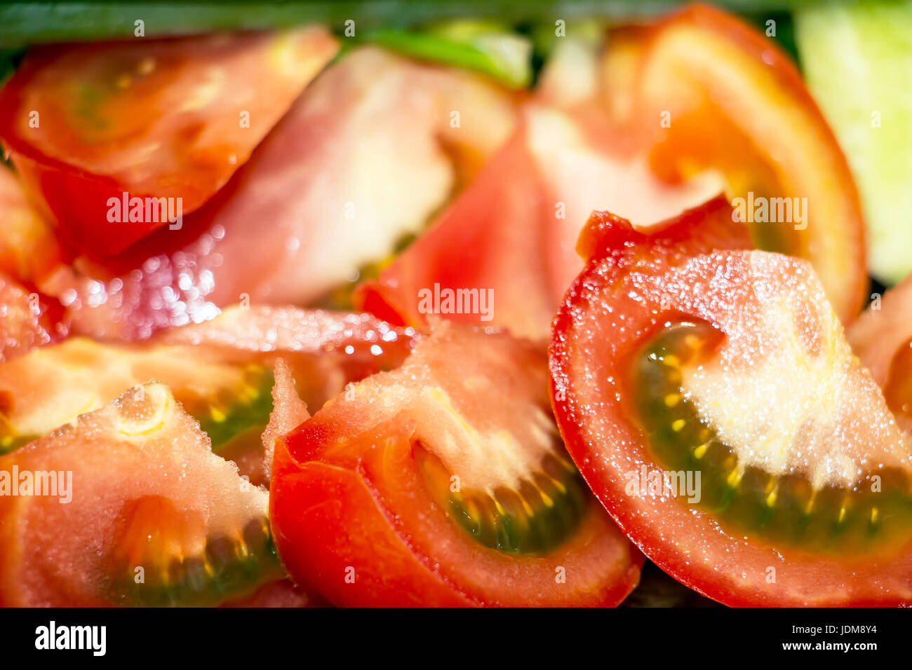 Fresh Tomato sliced in slices Stock Photo - Alamy