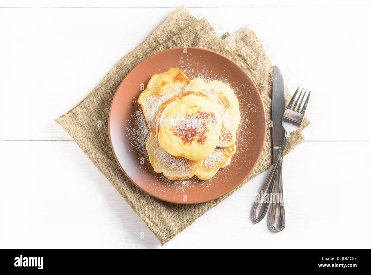 Pancakes top view hi-res stock photography and images - Alamy