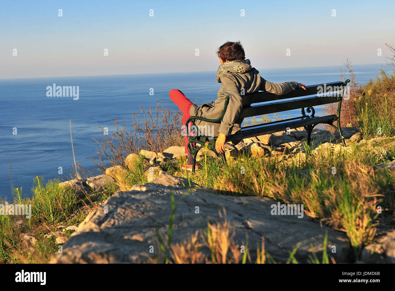 Lonely man sitting hi-res stock photography and images - Alamy