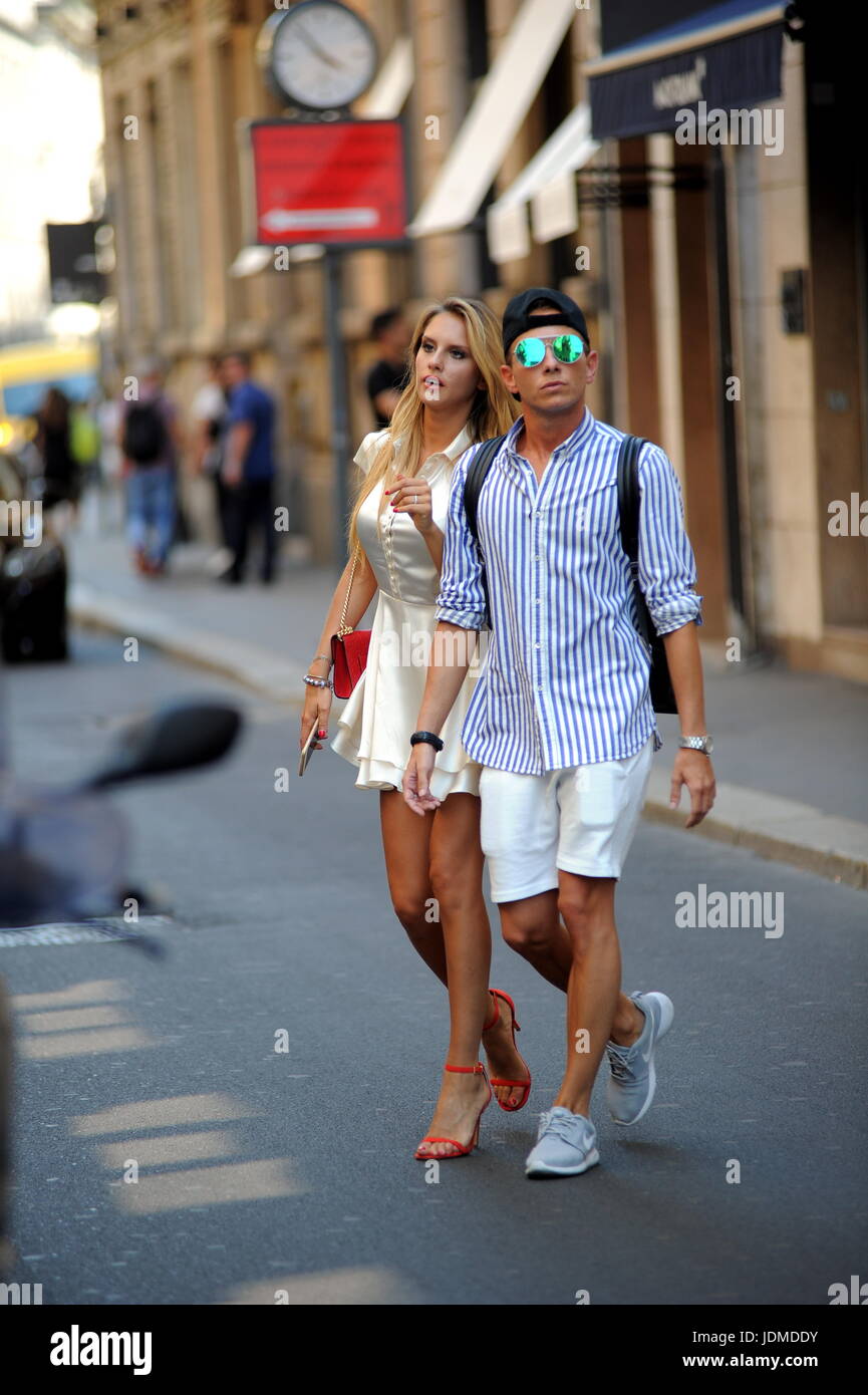 Milan, Michela Persico in the center for a spot Michela Persico ...