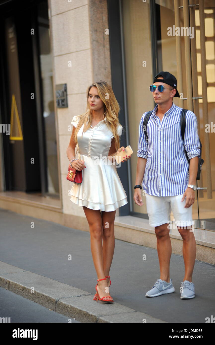 Milan, Michela Persico in the center for a spot Michela Persico ...