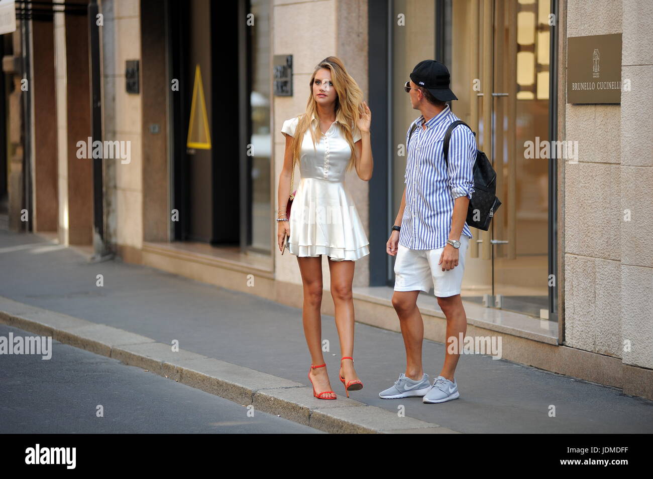 Milan, Michela Persico in the center for a spot Michela Persico ...