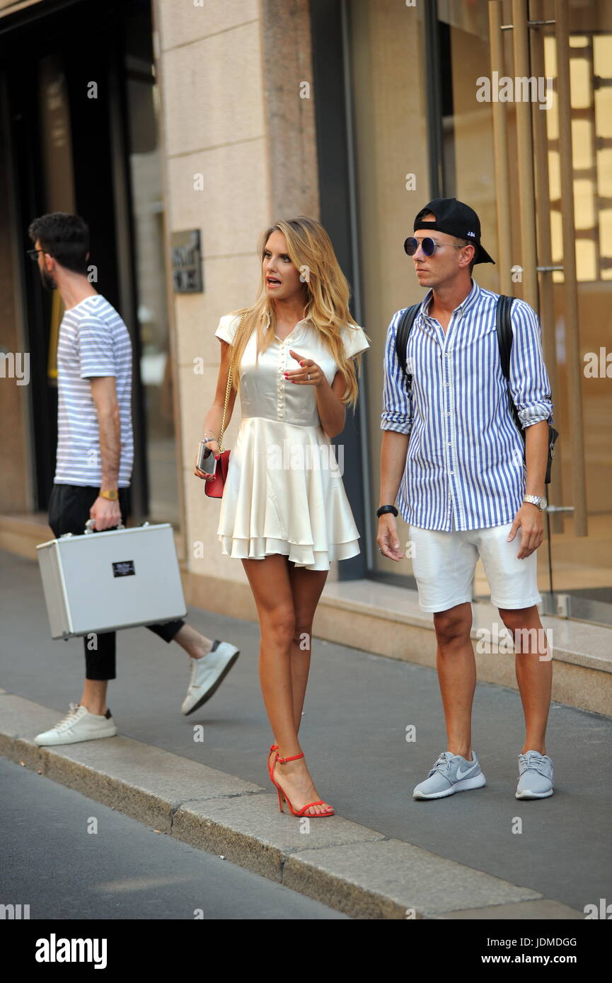 Milan, Michela Persico in the center for a spot Michela Persico ...