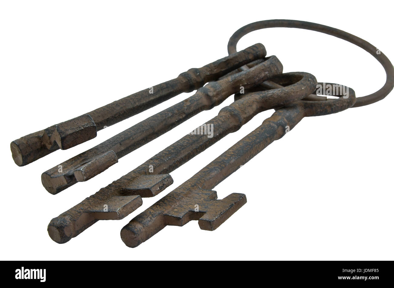 Long view of set antique victorian keys Stock Photo - Alamy