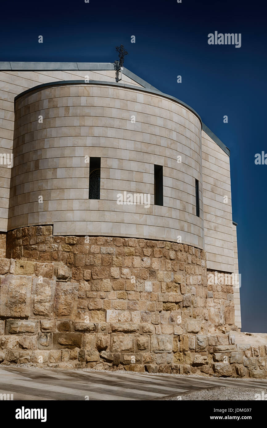 in the antique monastery religion site of mount nebo in jordan Stock ...